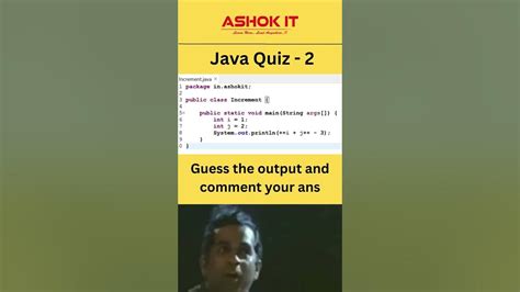 Java Quiz 2 Comment Your Answer Youtube