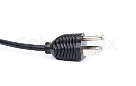 Black electric cable | Stock image | Colourbox