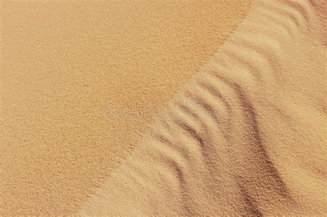 Sand Texture Half Smooth And Half Wavey Stock Image Image Of Smooth