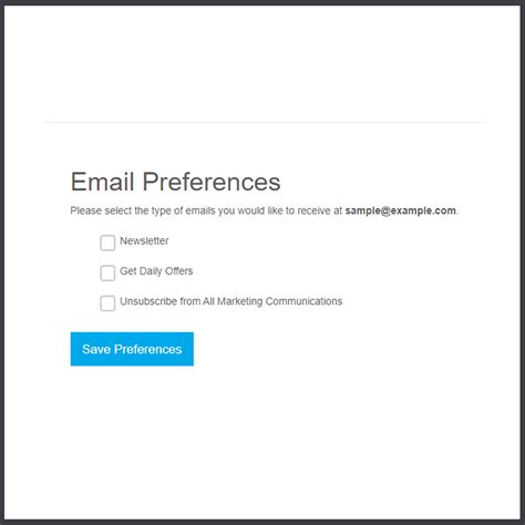 Marketing Cloud Configurable Preference Center Resource Interactive