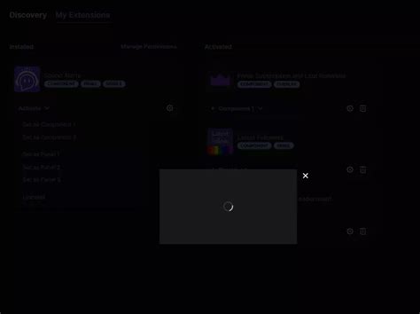 Get Stuck On This Loading Screen When I Try And Set Sound Alerts As A Component Any Idea Why