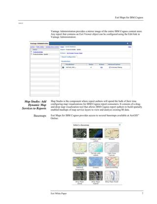 Esri Maps For IBM Cognos PDF Web Development Internet