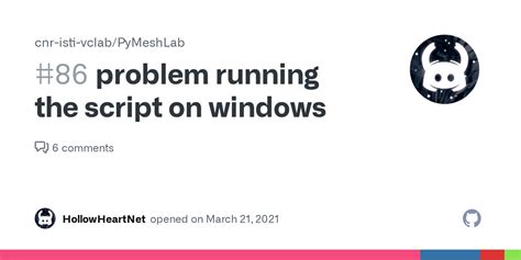Problem Running The Script On Windows Issue 86 Cnr Isti Vclab