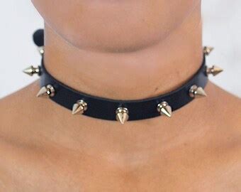 Spiked Choker Etsy