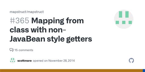 Mapping From Class With Non JavaBean Style Getters Issue Mapstruct Mapstruct GitHub