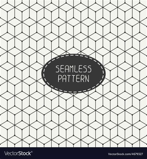 Geometric Abstract Seamless Cube Pattern Vector Image