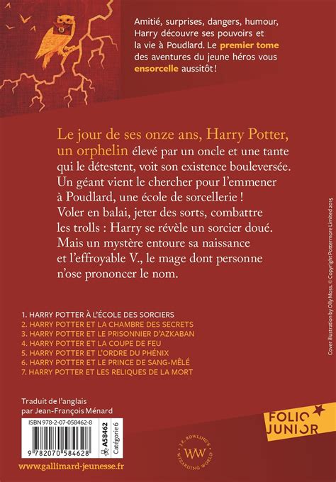 Couvertures Images Et Illustrations De Harry Potter Tome 1 Harry