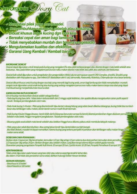 Catorganic Corner DoxyCat Obat