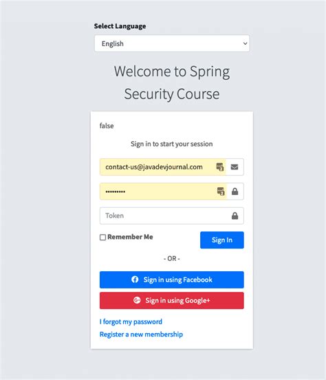 Pass An Additional Parameter With Spring Security Login Page Java Development Journal