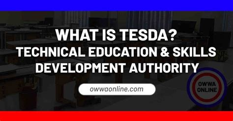 What Is Tesda Technical Education And Skills Development Authority Owwa Online