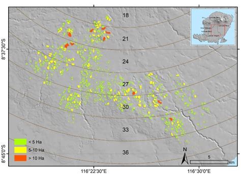 Comparison Between Area And Distance A Number And Distance B Of Download Scientific