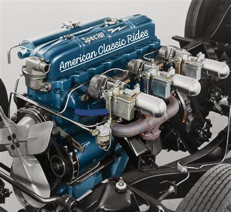 American The Engine In The Photo Is The Legendary Blue Flame Six