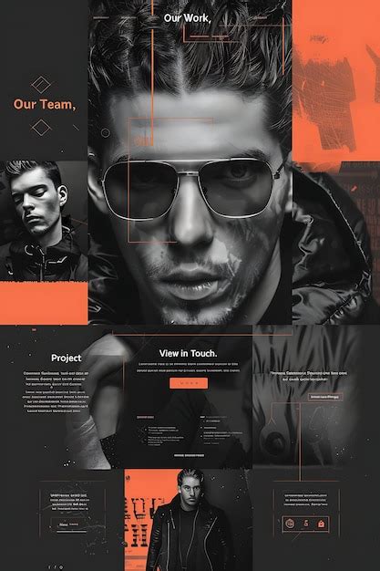 Asymmetrical Layout Web With Split Screen Effect Artistic We Figma Effect Layout Concept Poster