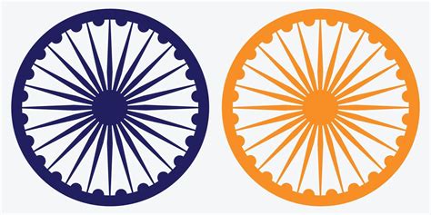 Indian Ashoka Chakra Or Ashoka Wheel Symbol 45836007 Vector Art At