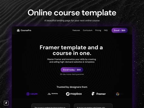 CoursePro - Online Course Template — Framer Marketplace