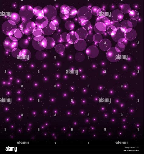 Abstract Bokeh Background With Shining Particles Vector Illustration Stock Vector Image Art