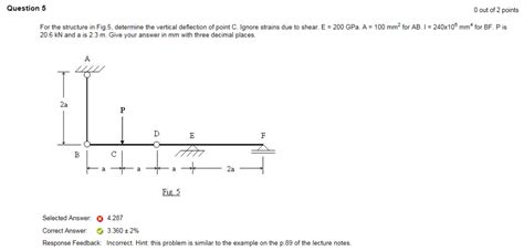 Solved For The Structure In Fig Determine The Vertical Chegg