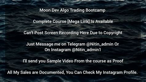 Moon Dev Algo Trading Bootcamp Youtube