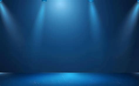 Blue Gradient Background With Spotlight On Dark Blue Premium Ai