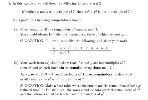 In This Exercise We Will Show The Following For Any Chegg Com