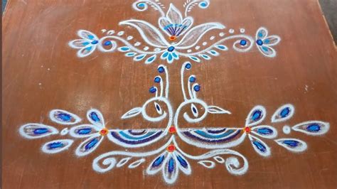 Two Different Types Of Side Border Designs Two Border Designs For Front Yard Apartment Kolam
