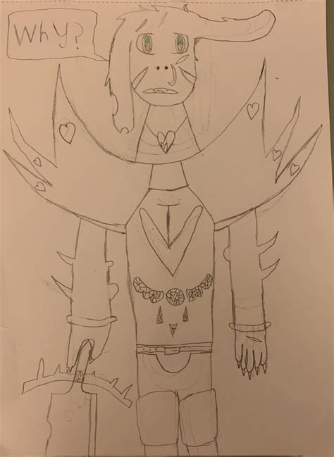 Asriel The Undying Everyone Ive Done The Defeated Sprite First So Now I Just Gotta Do The