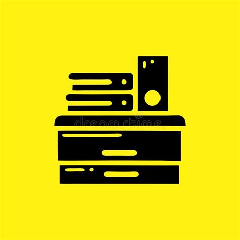 Server Rack Vector Data Storage And Network Hardware Icon Stock Vector