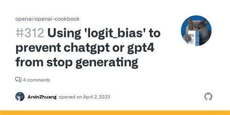 using logit bias to prevent chatgpt or gpt4 from stop generating