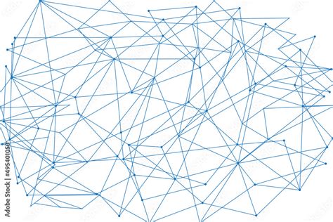 Network Abstract Connection Isolated On White Background Network Technology Background With