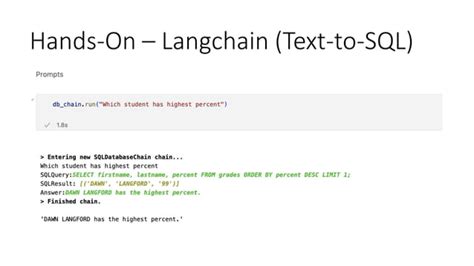 GenAI Langchain LlamaIndex NLP To SQL Pptx