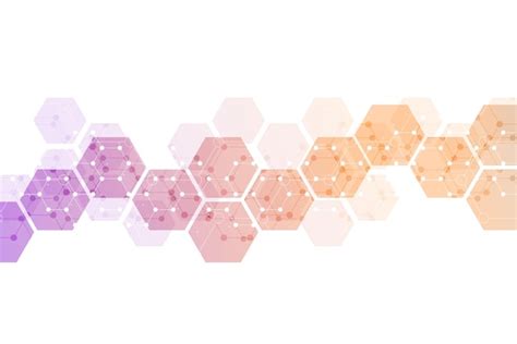 premium vector hexagons pattern background genetic research