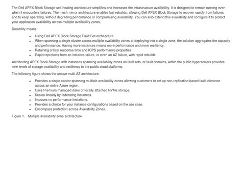 Multiple Availability Zones Dell Apex Block Storage For Azure Protecting Sql Server Data With