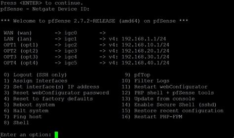 PfSense Optional Port Configuration Protectli Knowledge Base