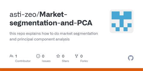 Github Asti Zeo Market Segmentation And Pca This Repo Explains How To Do Market Segmentation