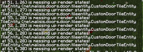 Tile Entity Entity Name Eg Ironchest At Xyz Is Meesing Up With Render States In Game Chat
