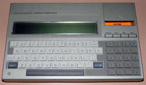 Vintage Texas Instruments Compact Computer Model Cc 40 Made In Usa Battery Operated Personal