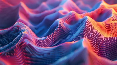 Premium Photo Abstract Blue And Orange 3d Wave Background