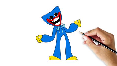 How To Draw Huggy Wuggy Step By Step Easy Drawing Tutorial For