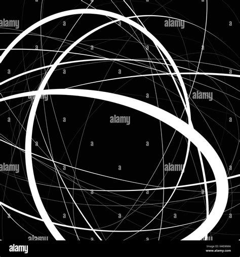 Artistic Illustration With Stressful Random Irregular Lines Geometric Art Stock Vector Image