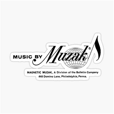 Muzak Sticker For Sale By Throwbackmotors Redbubble