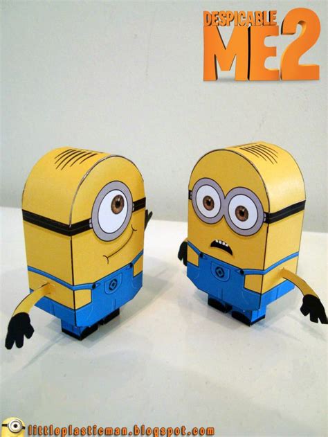 Papercraft Minion Svg Dxf Pdf Papercraft Minion Minion Template