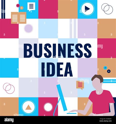 Conceptual Caption Business Idea Business Idea The Concept Which Can