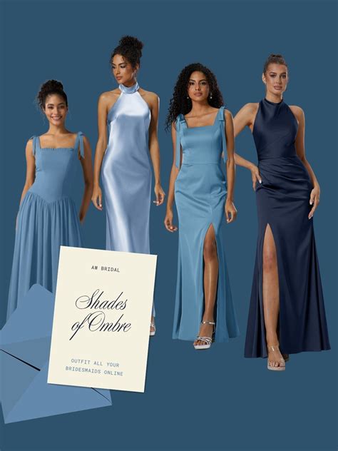 From Sky To Ink Blue Bridesmaid Dresses In Every Dreamy Shade 100