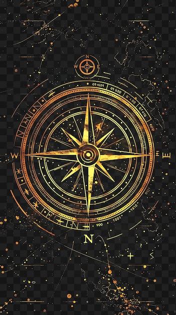 Premium Psd Set Of Mysterious Compass 16 Bit Pixel With Maps And