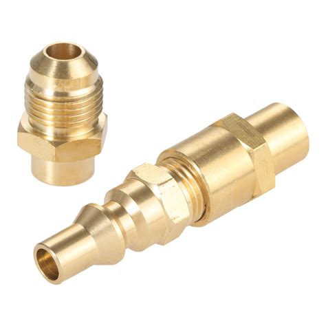 Dophee 1 Set Male Quick Connect Plug Propane Quick Disconnect Conversion Kit Adapter For