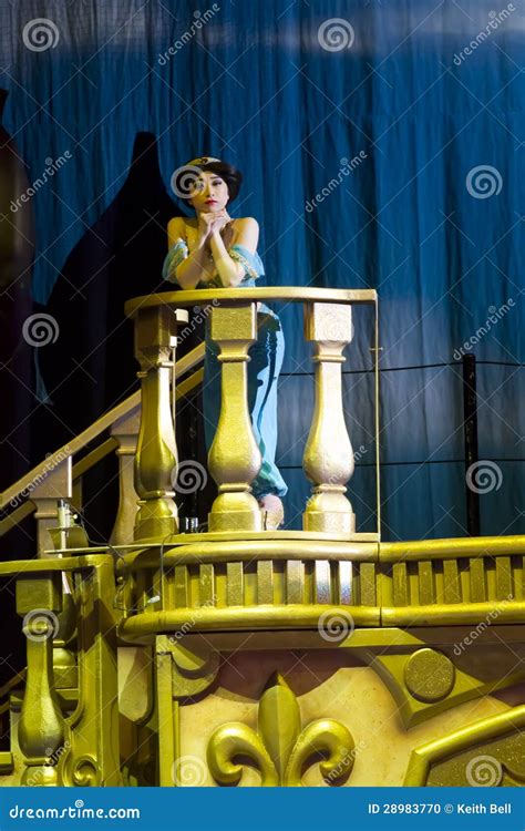 Princess Jasmine On The Balcony Close Up Editorial Image Image Of