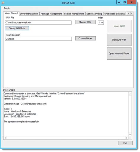 Free Dism Gui A Graphical Front End For Dism 4sysops