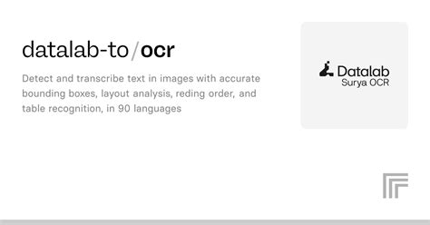 Datalab To Ocr Api Reference