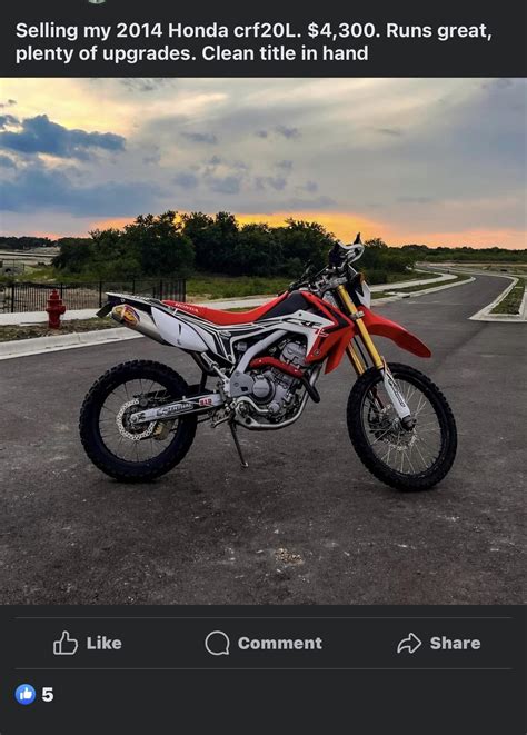 Price Crf 250l R Motorcycles