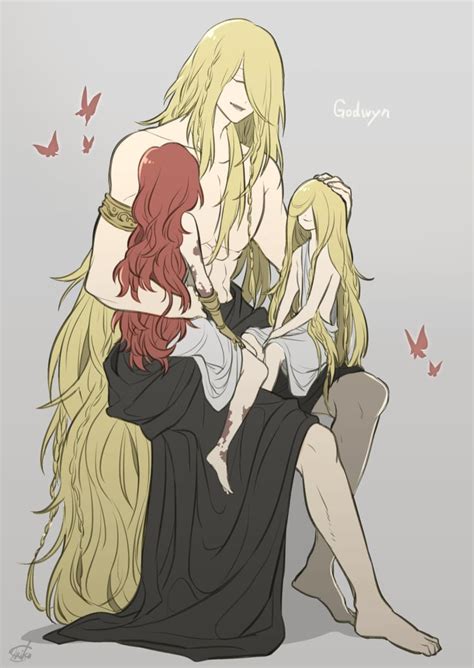 Malenia Blade Of Miquella Miquella And Godwyn The Golden Elden Ring Drawn By Muu Danbooru